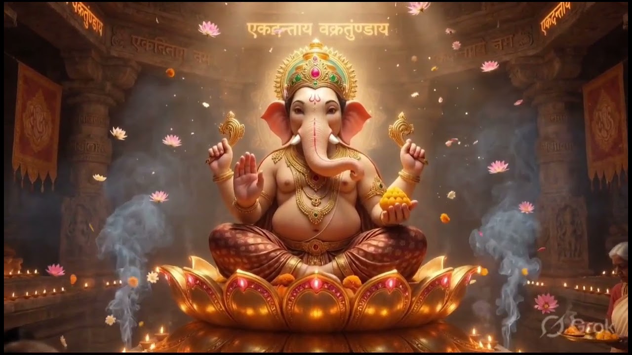     🌸 Lord Ganesha Devotional Song | Eka Dantaya | Cinematic Bhakti Video