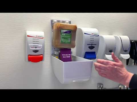 GFX Dispenser - How to replace the hand cleaner, GFX, cartridge