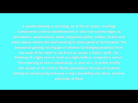 what is the meaning of flashing