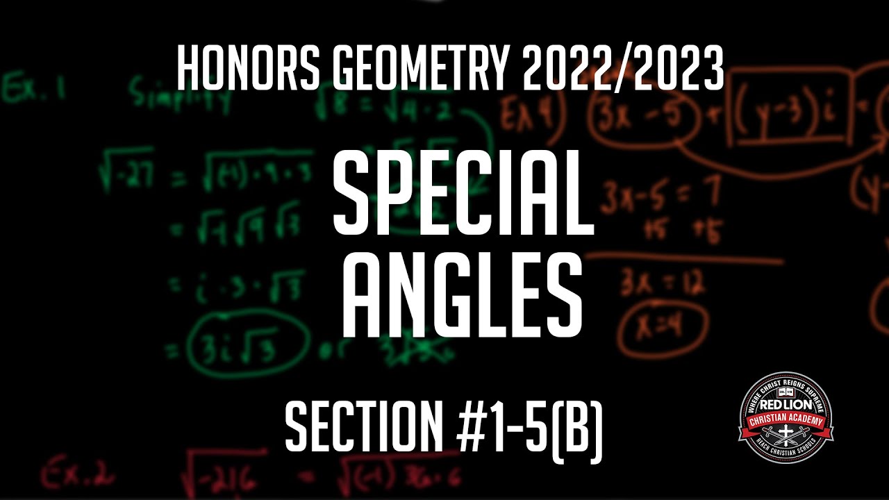 Honors Geometry Section 1-5(b)