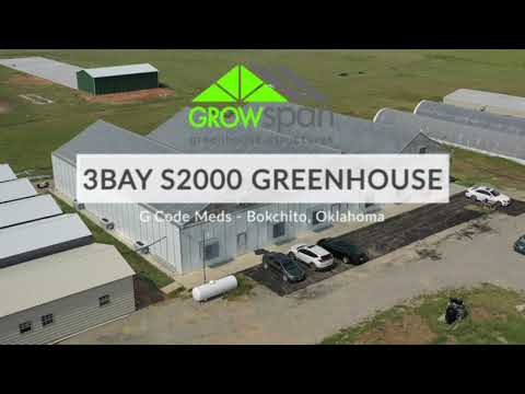 G Code Meds – Bokchito, OK – GrowSpan Series 2000 Commercial Greenhouse