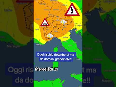 Tornano grandine e temporali sull'Italia, attesi fenomeni estremi