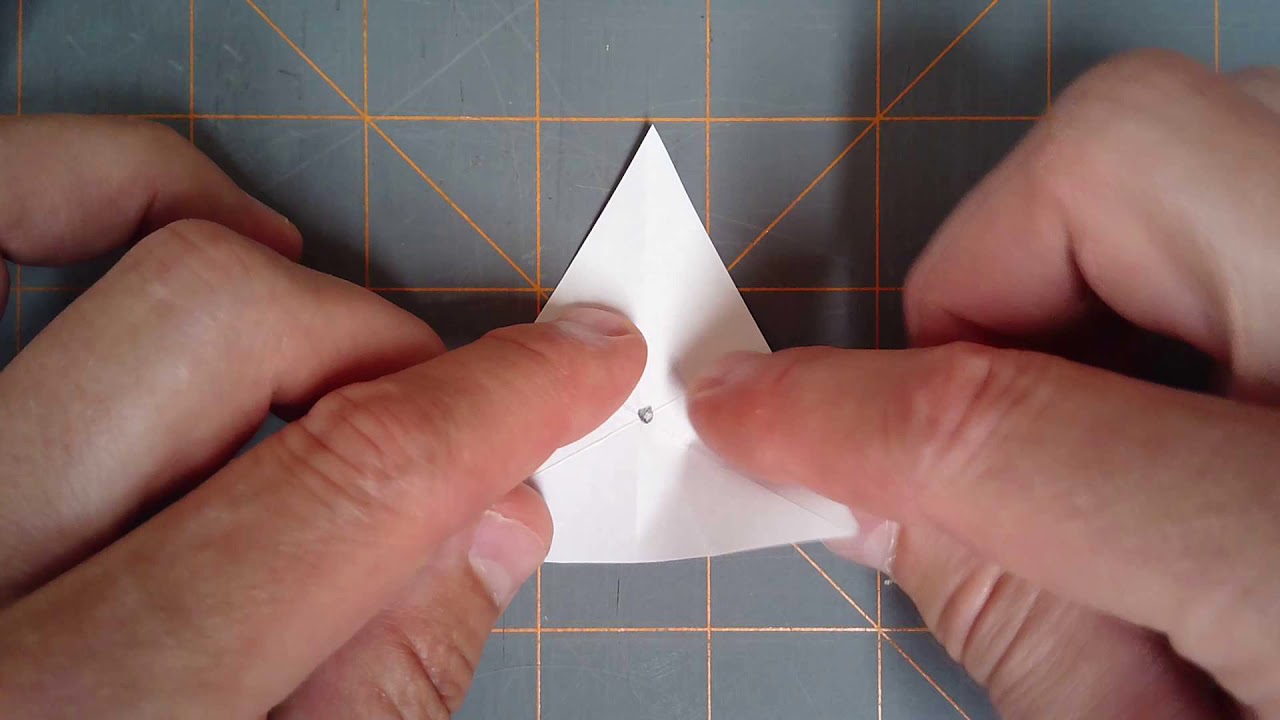 Origami Pattern Block - Red Isosceles Trapezoid & Blue Rhombus