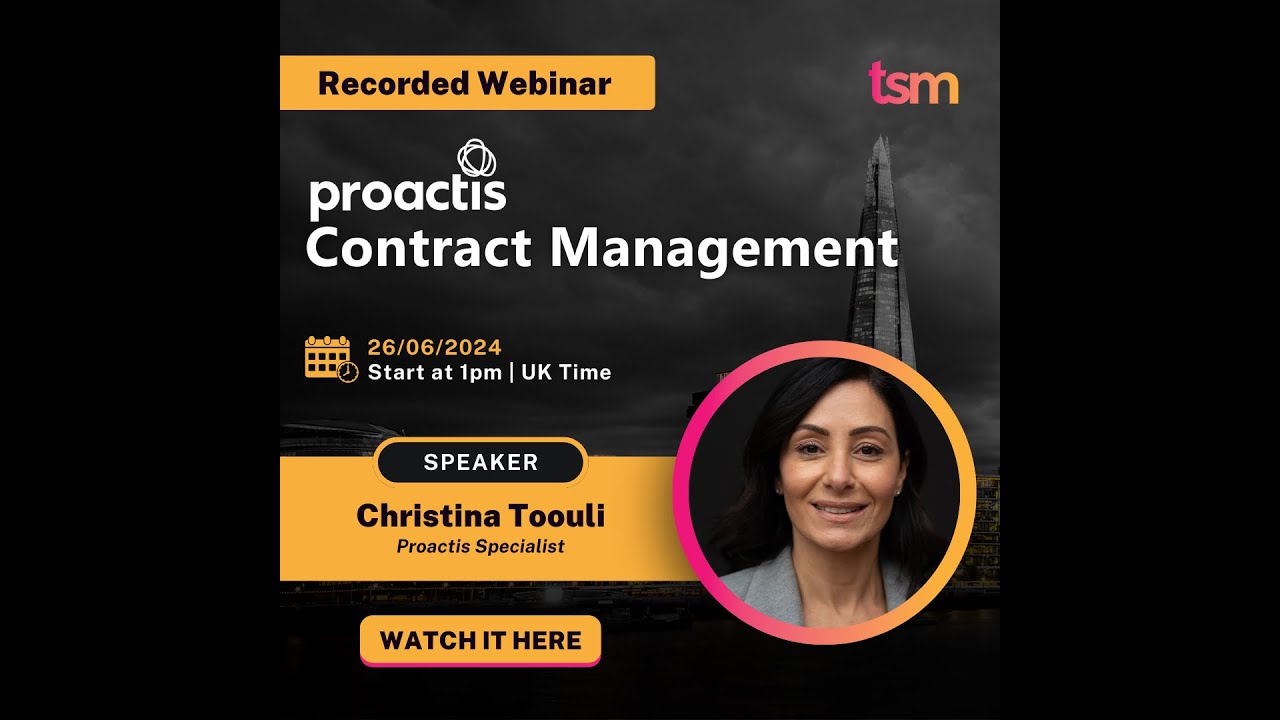 Proactis Contract management _ TSM