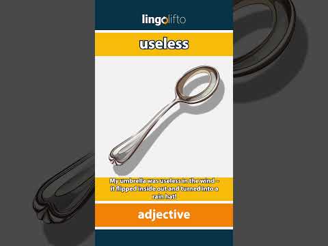 🇬🇧 Useless Meaning : Flash Card : Learn English Vocabulary