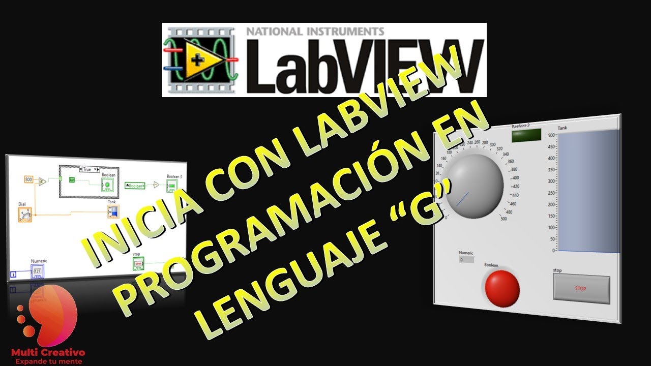 iniciando con LABVIEW entorno de programación gráfica| Clase de rescate Aprende el lenguaje G