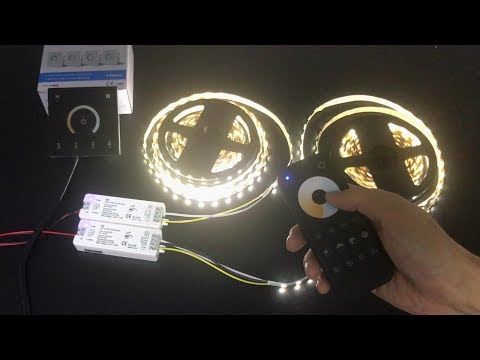 How to Wirelessly Control Multiple Ceiling LED Strip Zones With Touch Panels T12 And RT2 + V2 Remote