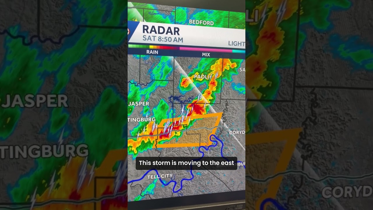 Severe t-storm warning until 9:15 am for Crawford County #louisville #weather #kentucky
