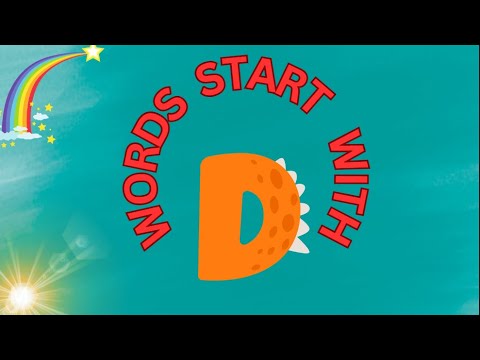 WORDS BEGIN WITH ALPHABET D | THINGS BEGIN WITH ALPHABET D | LEARNING VIDEOS FOR KIDS