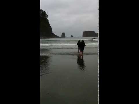 At La Push, WA on the Quinalut Indian Rez (pt 1) ...the girls are looking for "Jacob" in the woods