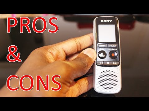 Sony ICD-BX140 Digital Mono PROS & CONS REVIEW HVXC/MP3 Voice Recorder with 4 GB Built-In Memory