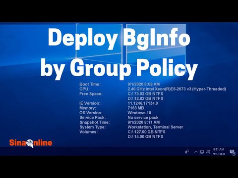 Deploy BgInfo by Group Policy