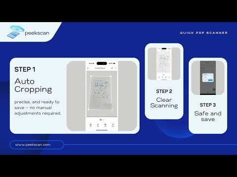 PeekScan App Demo – Smartest Way to Scan Documents for Free