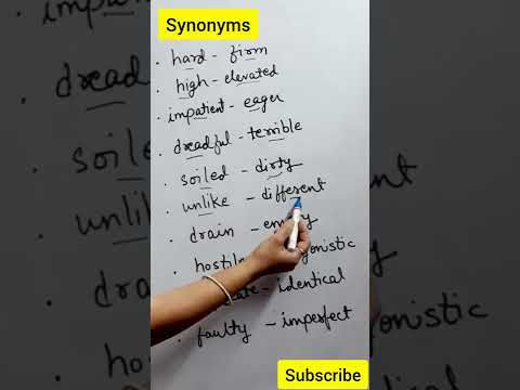 Some Unique Synonyms .