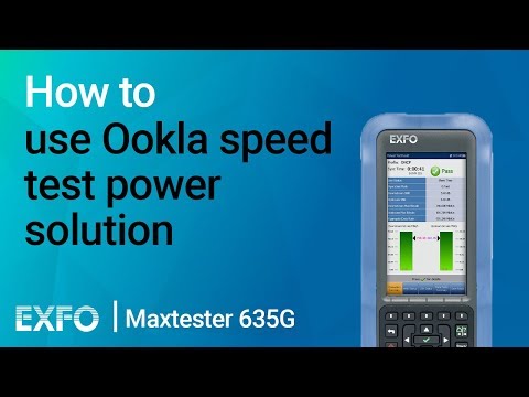How to use Ookla speed test solution | Maxtester 635G
