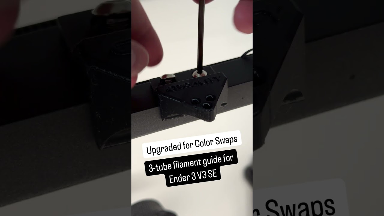 3-Tube Filament Guide for Ender 3 V3 SE #3dprinterupgrade #3dprinting #3dprinted