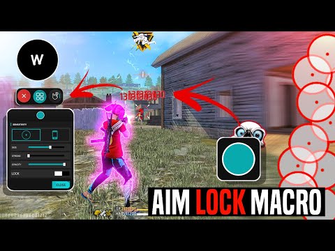 White FF Brazilian Red Fire Button Macro | Free Fire Headshot App | Pirox FF