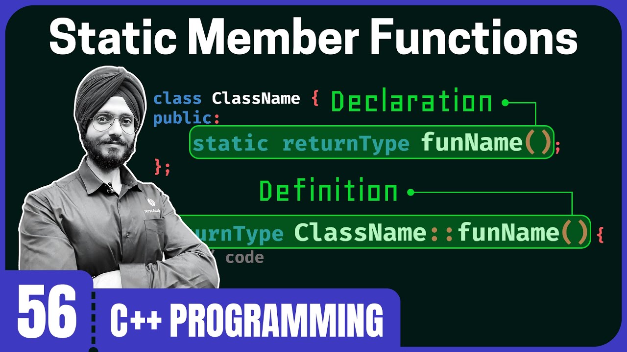 Static Member Functions in C++