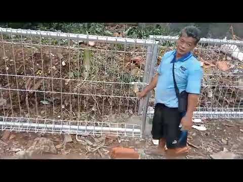 Pasang pintu doble swing pagar brc di duten sawit jakarta