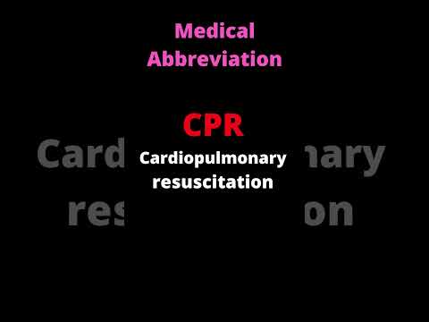 Medical abbreviation for medical coding #medicalcoding#shorts#CPR