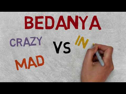 Begini cara membedakan CRAZY, MAD, DAN INSANE (GILA)