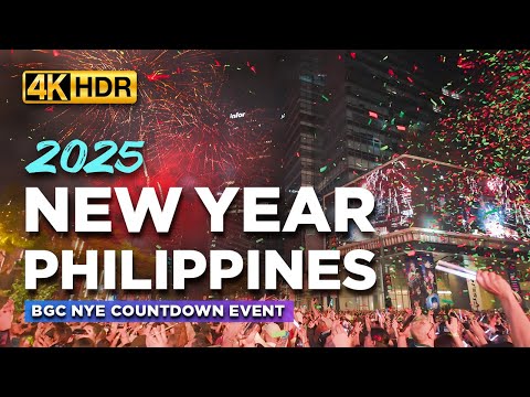 NEW YEAR PHILIPPINES 2025 | Watch the BGC NYE Countdown Event and Full Fireworks Show!