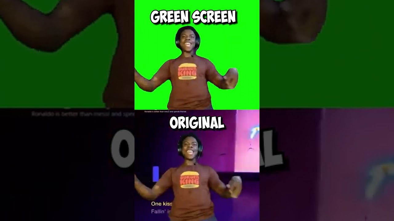 Original VS Green Screen - IShowSpeed Dances “One Kiss”