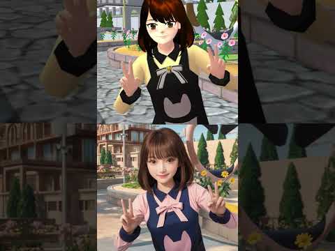 Karakter simulator sekolah sakura di dunia nyata #sakuraschoolsimulator #sakura #shorts #yuta #mio