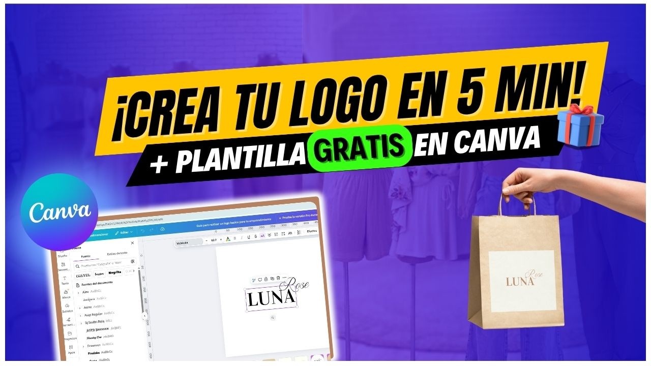 ⭐How to create a clothing store logo in Canva 👕 | FREE, easy and fast + downloadable guide 📥