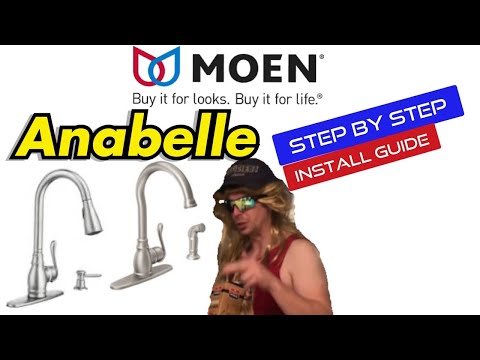 How to Install the Moen Anabelle Kitchen Faucet PLUS REVIEW!!