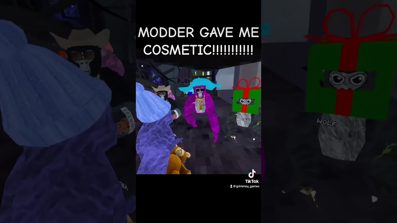 MODDER GIVES WHOLE SERVER FREE COSMETIC!! #gorillatag #modder #cosmetics #👍