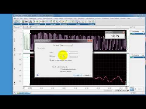 Using ADInstruments Labchart - Using multiple add to Data Pad Function