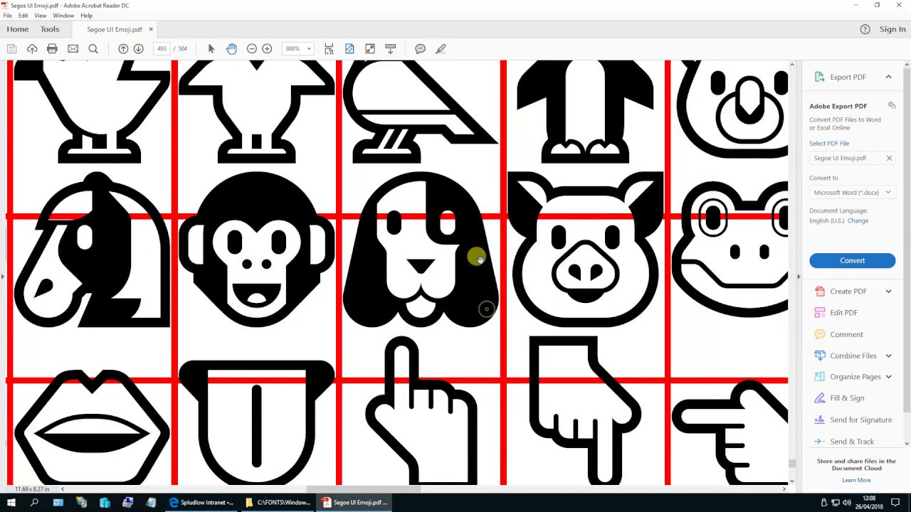 Spludlow Framework - Font Demo Books and Unicode Tables