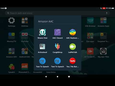 AAC apps on my Amazon Fire HD 10 (2023 release, 13th generation) tablet - Google Play side loaded