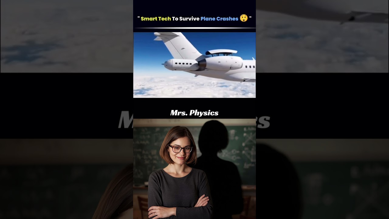 Physics Sigma Smart Tech to Survive Plane Crashes #physics #sigma #funny #art #shorts #crash #plane