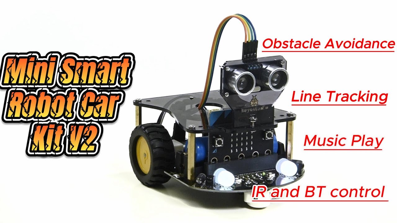 KEYESTUDIO 丨KS0426 Microbit Mini Smart Robot Car Kit V2-Your intelligent companion#microbit #kits