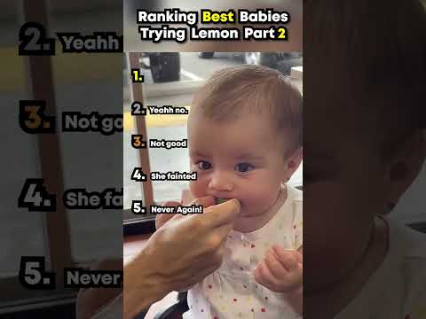 Ranking Best Babies Trying Lemon 🍋 Part 2