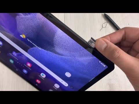 Samsung Galaxy Tab S7 Fe : How to Insert Micro SD - Move Apps to Memory Card