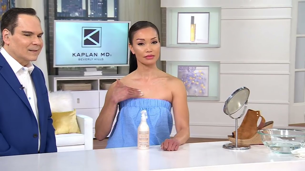 KAPLAN MD Gommage Exfoliating Body Peel Spray Home & Away 2pc on QVC