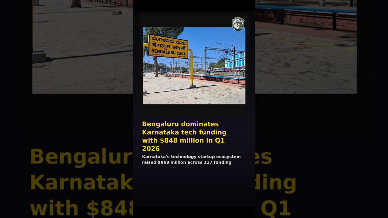 Bengaluru dominates Karnataka tech funding with $848 million in Q1 2026