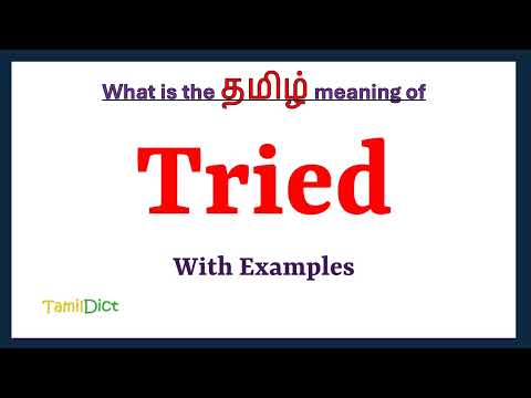 Tried Meaning in Tamil | Tried in Tamil | Tried in Tamil Dictionary |