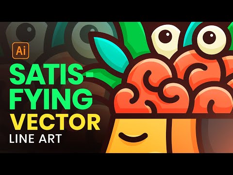 Satisfying Vector Line Art
