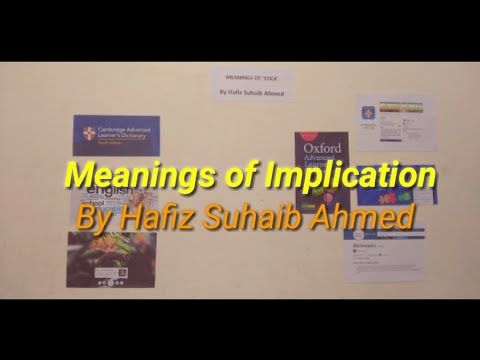 Meanings of Implication