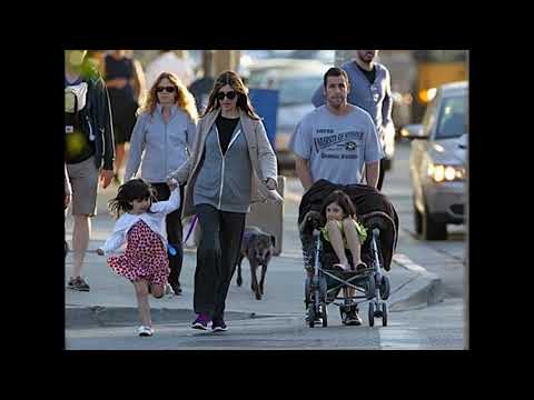 Adam Sandler and his wife jackie sandler and children