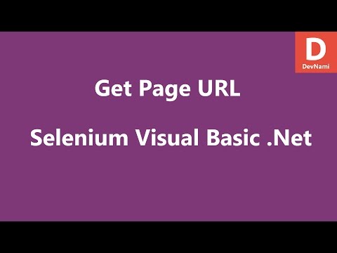 Learn Selenium Visual Basic Net Get Page URL - Mind Luster