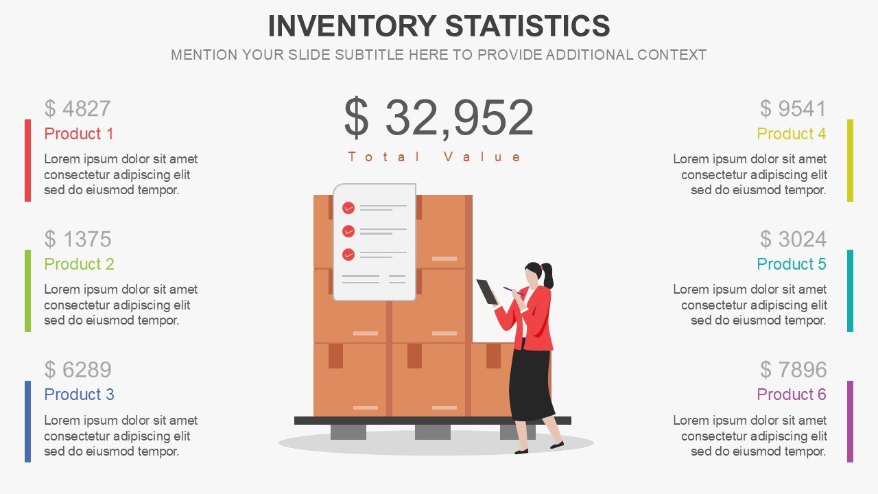 Inventory Statistics Animated PowerPoint Template
