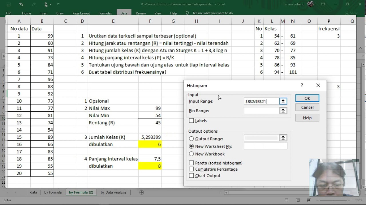 Aturan dalam distribusi frekuensi ada apa saja, Apa Aturan Sturges ...