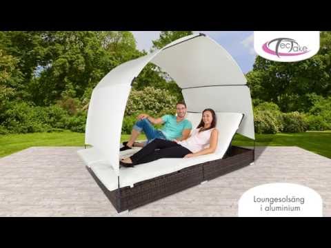 tectake - Loungesolsäng i aluminium 401556