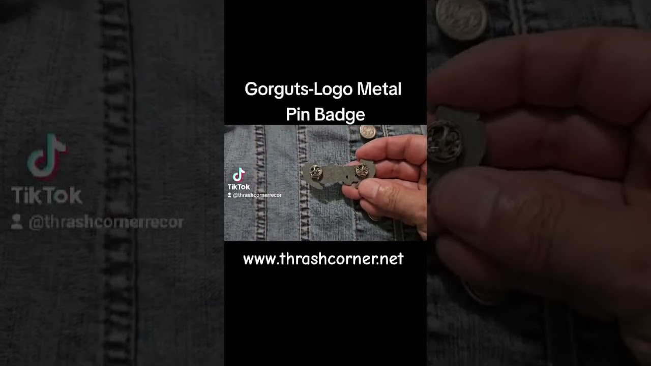 GORGUTS-LOGO METAL PIN BADGE OFFICIAL !!!