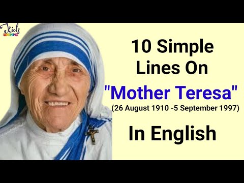 10 Lines On Mother Teresa | Essay On Mother Teresa | Essay On Saint Of Gutters #EssayStMotherTeresa